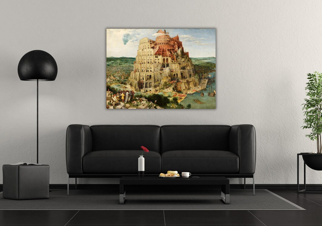 Pieter Bruegel the Elder's Masterpiece on Canvas, the Tower of Babel ...