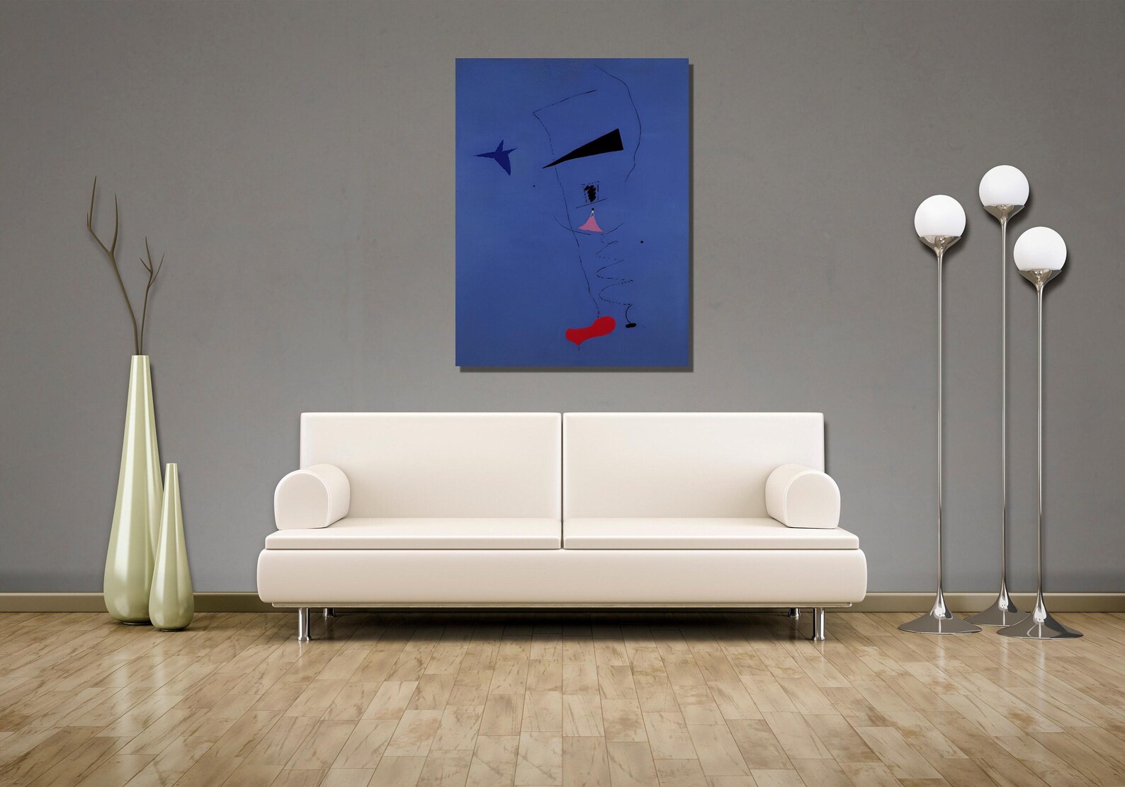 Joan Miro Abstract Print Art Canvas Wall Art,joan Miro Blue Star Art ...