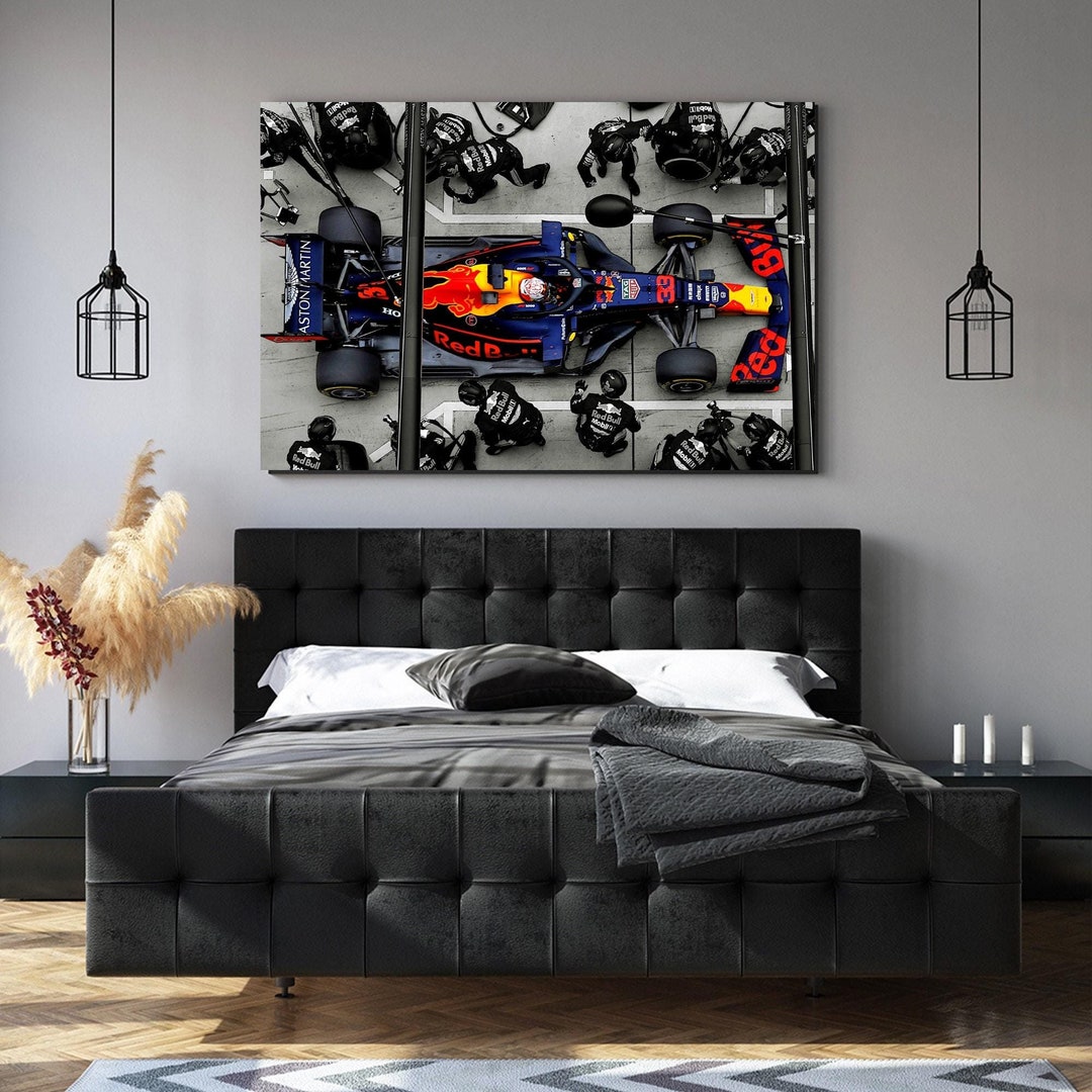 Max Verstappen the Fastest Pit-stop Poster Art Canvas Print,max F1 ...