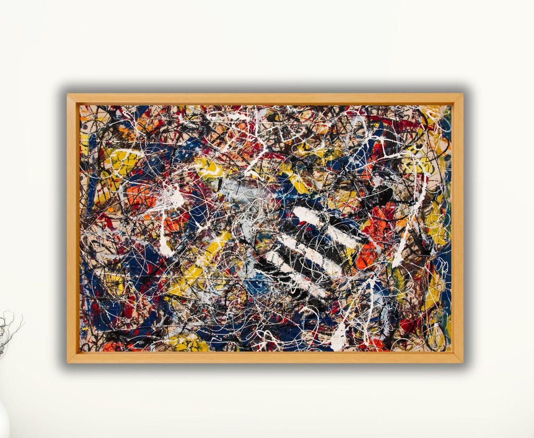 Jackson Pollock Canvas Wall Art,jackson Pollock Giclee Print Art ...