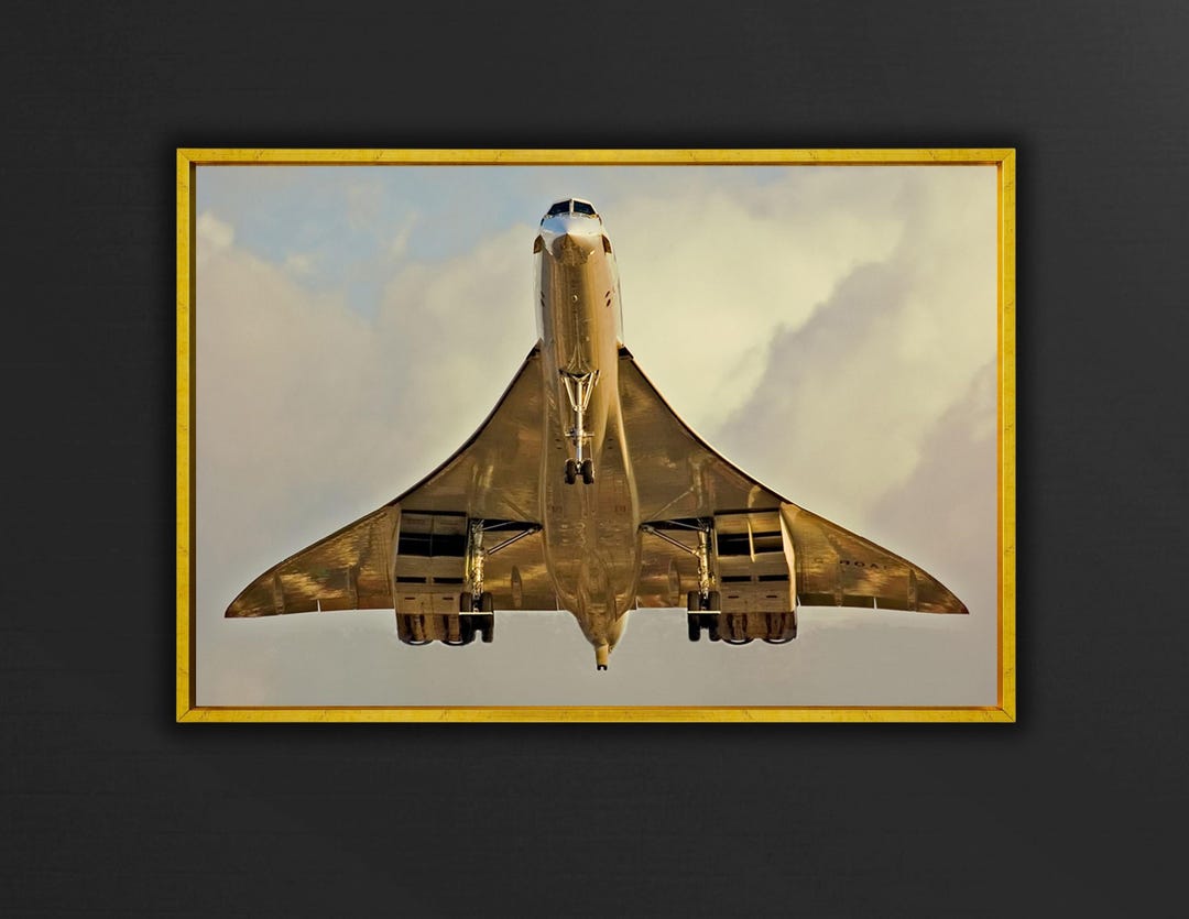 Concorde Poster Art Print,concorde Canvas Wall Art,famous French ...
