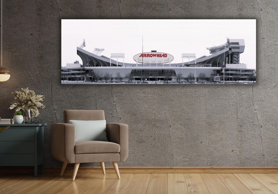 Arrowhead Poster, Kids Room Wall Art,kansas City Stadium Canvas Print ...