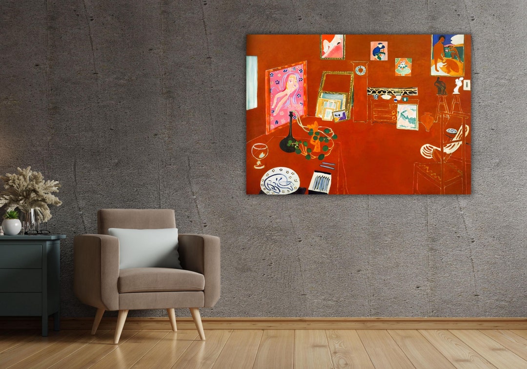 Henri Matisse Home Decor,henri Matisse the Red Studio,henri Matisse Art ...