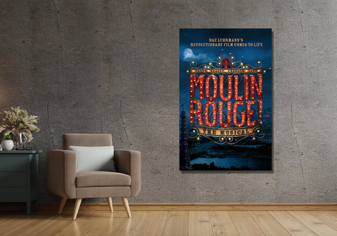 Moulin Rouge Musical Theatre Canvas Wall Art,moulin Rouge Musical ...