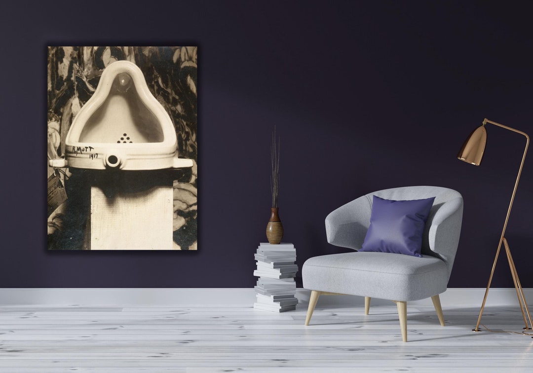 Avant-garde Artwork Print,fountain by Marcel Duchamp Canvas Wall Art ...