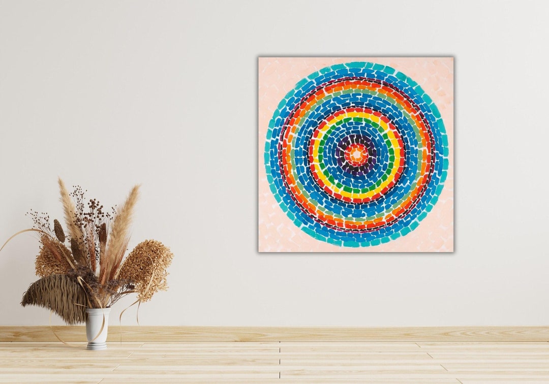 Alma Thomas Colourful Art, Alma Thomas Wind Dancing With Spring Flowers ...