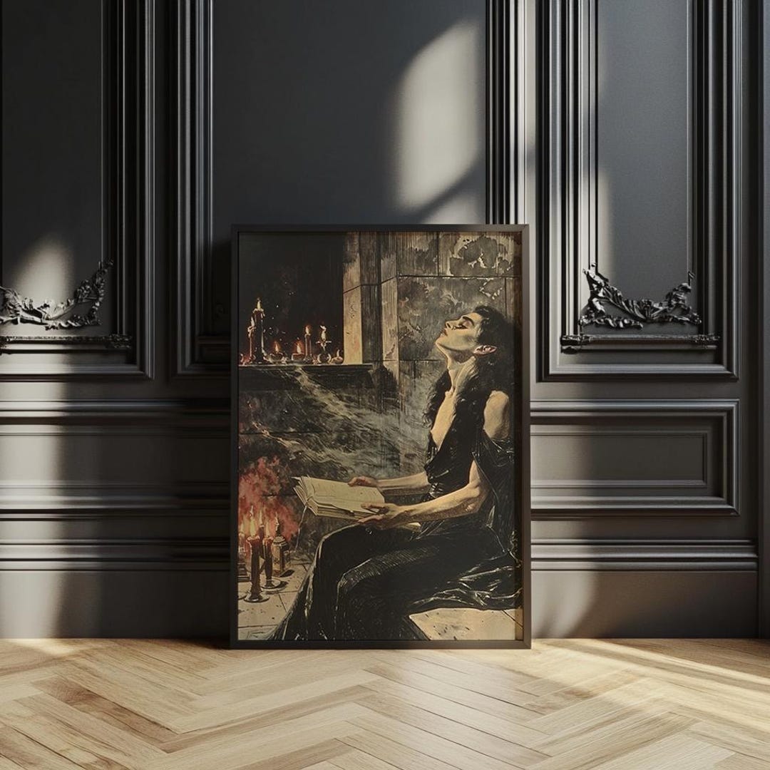 Ritualistic Ecstasy Vintage Style Poster, Retro Print, Gothic Aesthetic ...