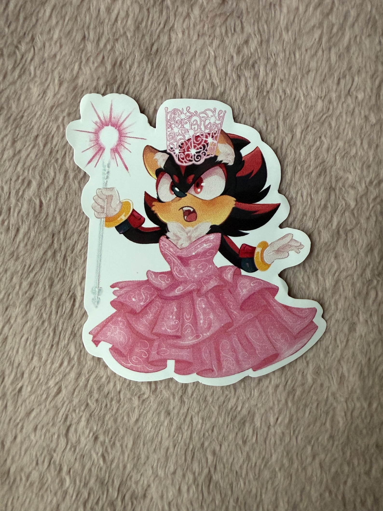 Sonic X Wicked | Vinyl Sticker | Shadow the Hedgehog as Glinda the Good ...