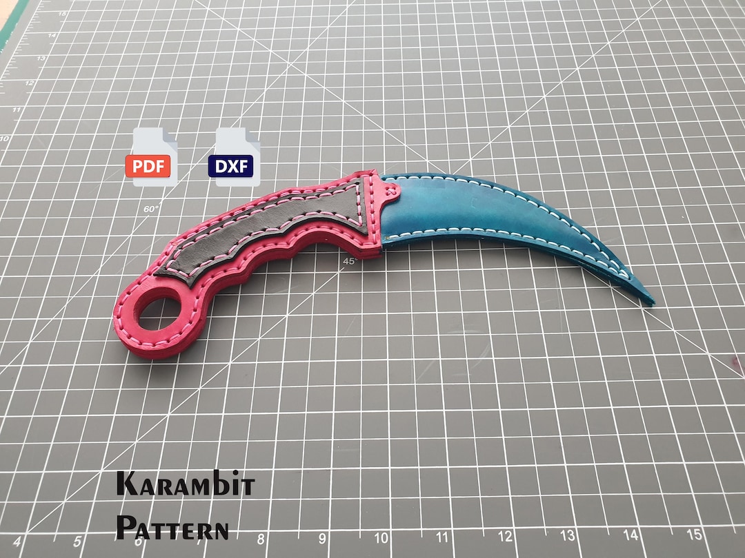 Leather Karambit Pattern: PDF & DXF Template (digital Download - Etsy