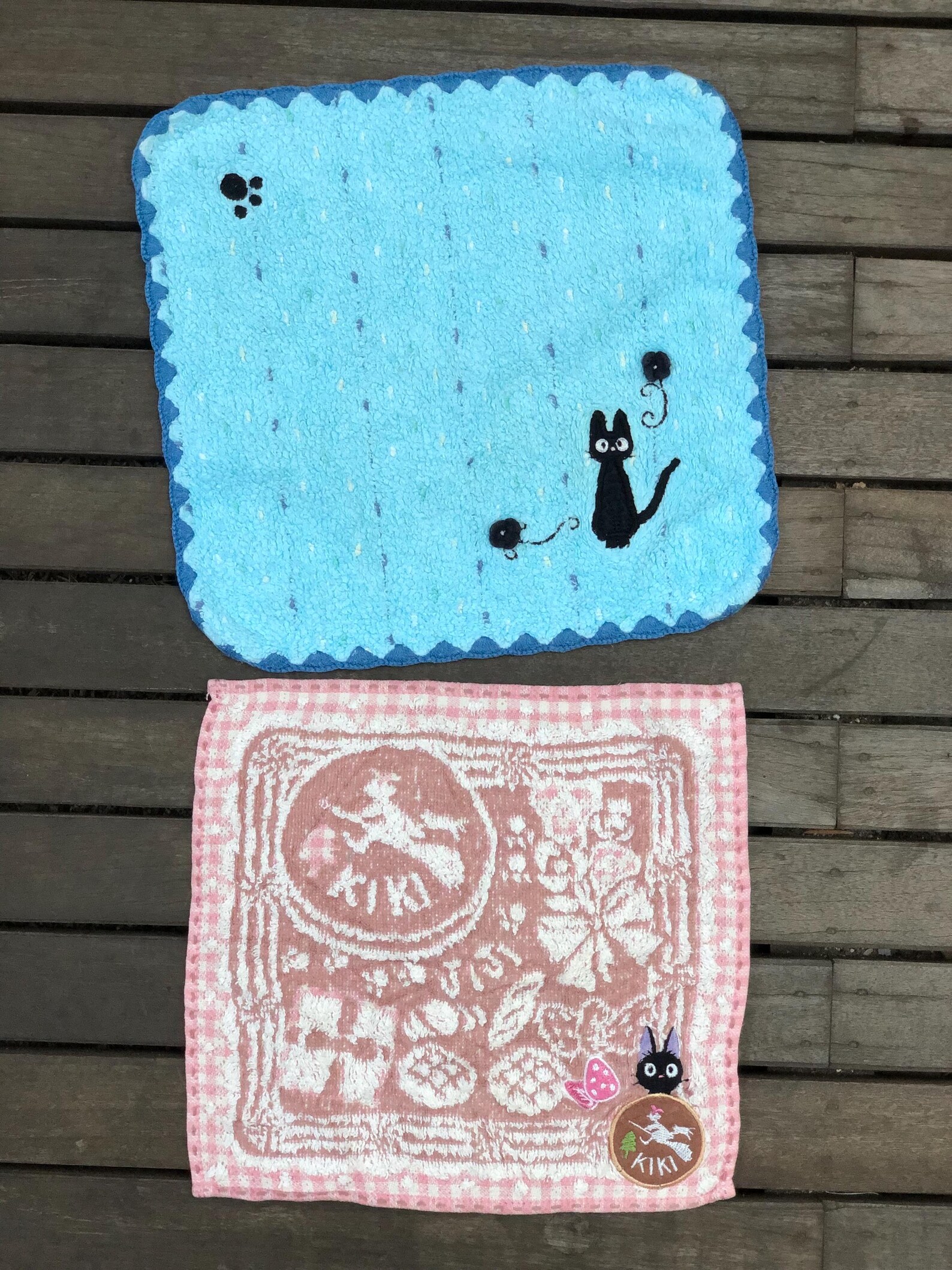 Ghibli Kiki's Delivery Service Jiji Mini Handkerchief Towel Washcloth ...