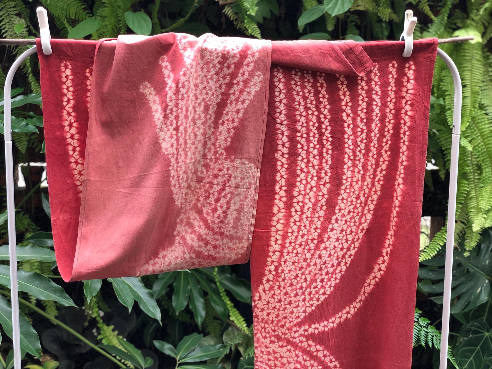 Traditional Red Shibori Noren Vintage Noren Japanese Curtain Lucky Knot ...