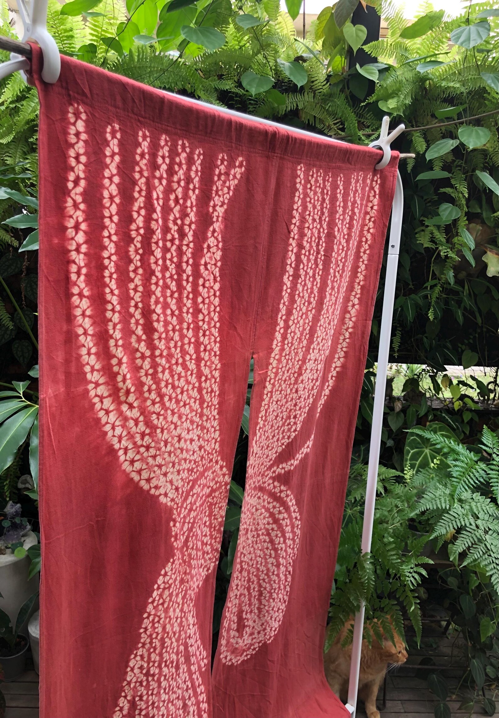 Traditional Red Shibori Noren Vintage Noren Japanese Curtain Lucky Knot ...