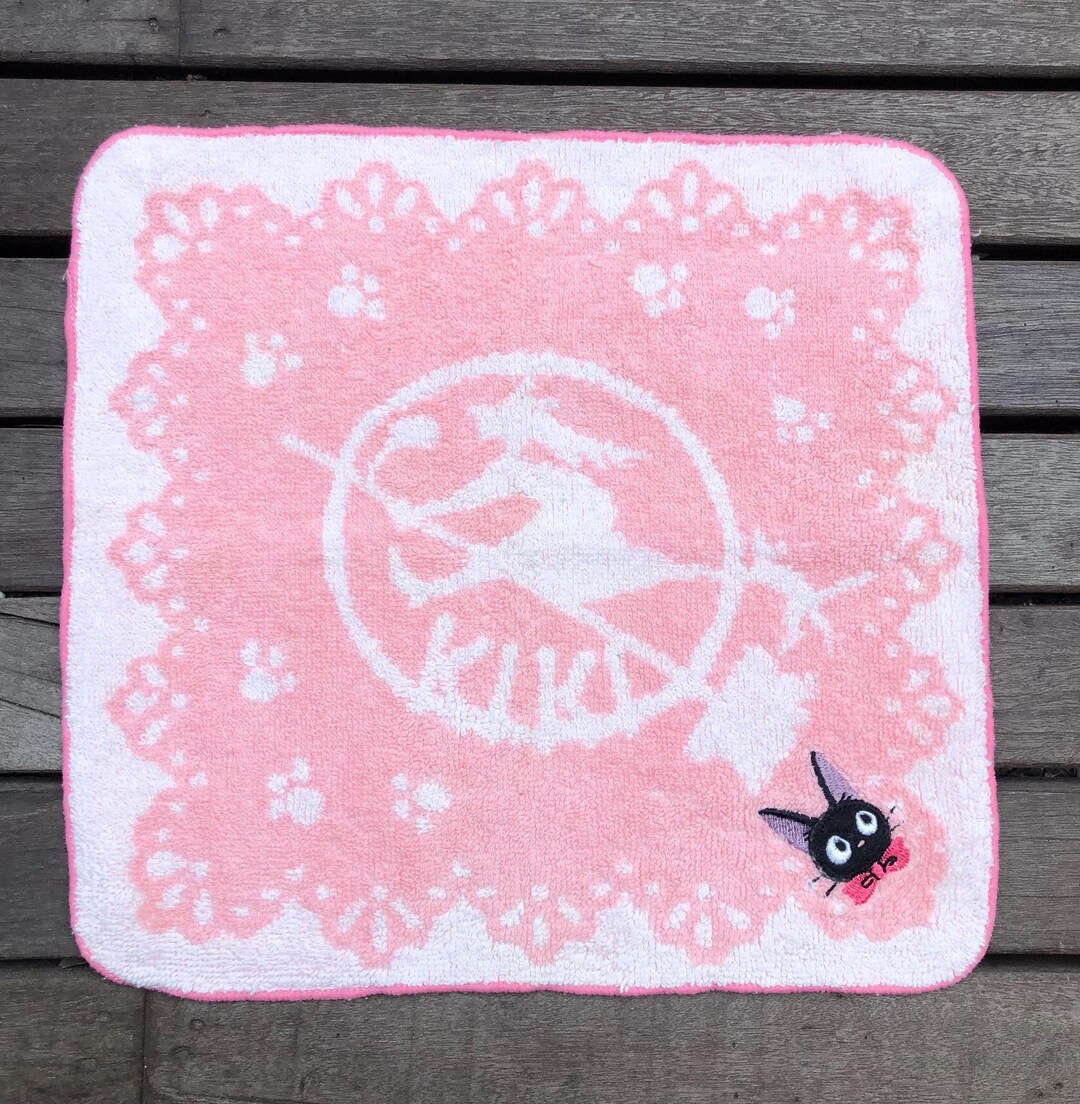 Ghibli Kiki's Delivery Service Jiji Handkerchief Towel Washcloth Kiki’s ...
