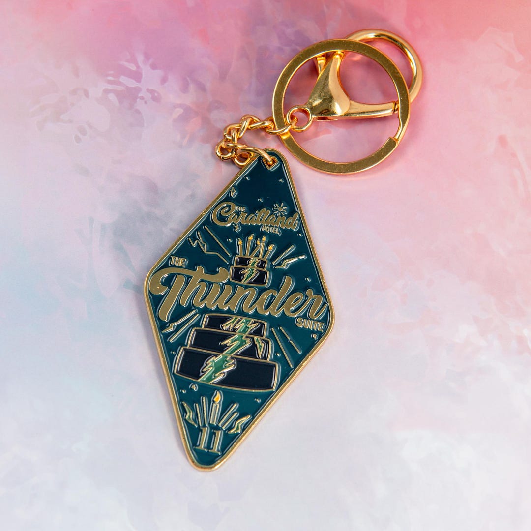 SVT Thunder Vintage Hotel Motel Style Metal and Enamel Keychain, KPOP ...
