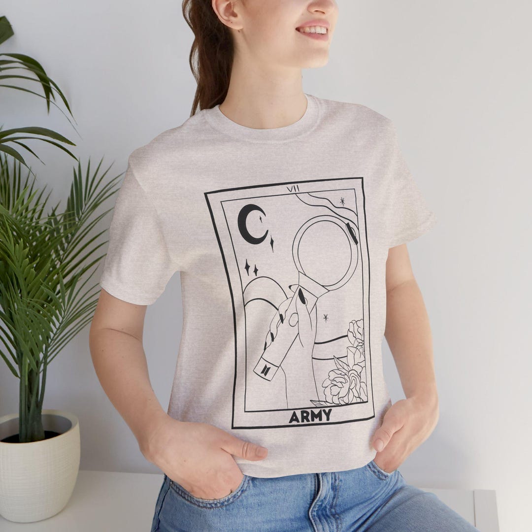 BTS ARMY Tarot Card Inspired Lightstick Graphic Tee - Etsy
