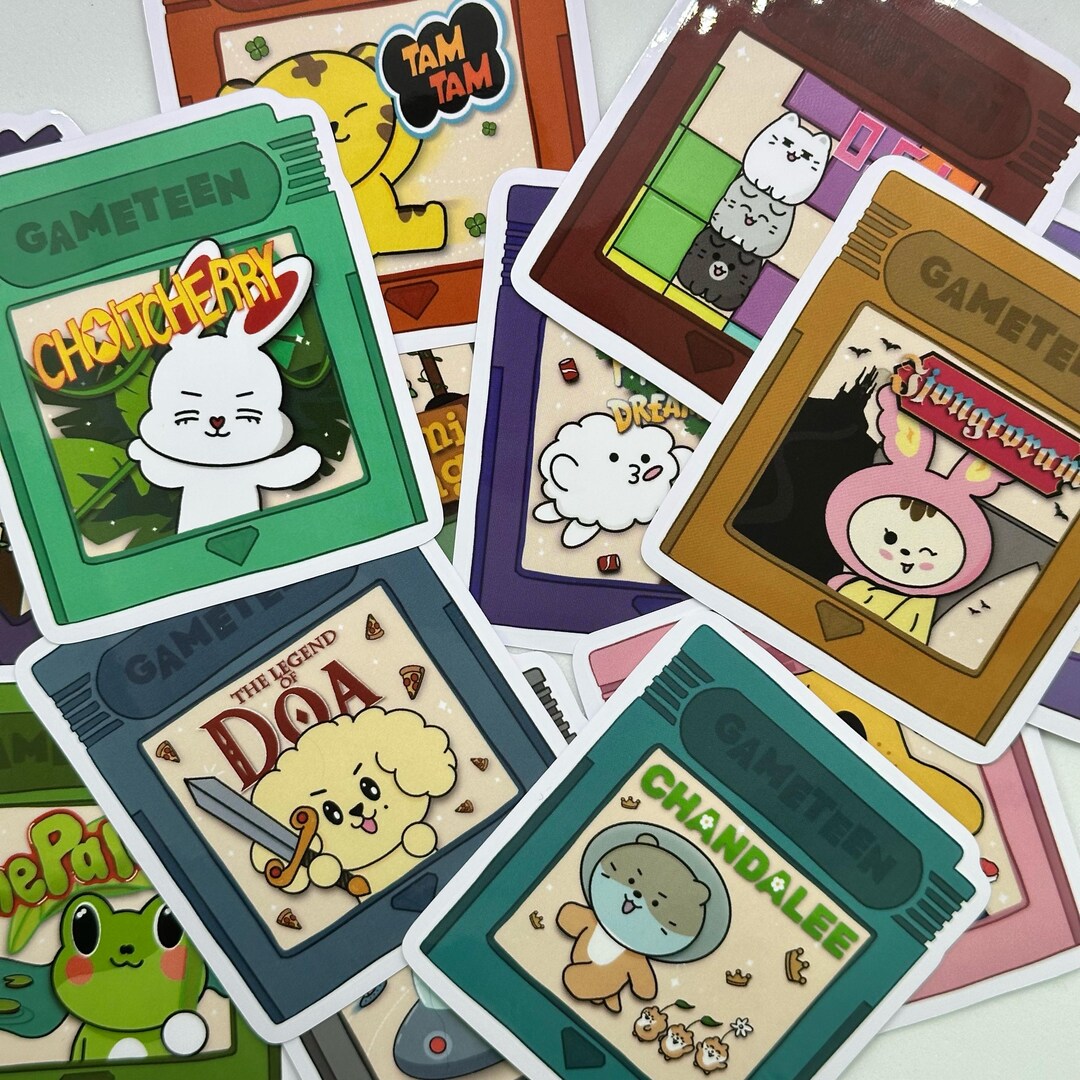 SVT Miniteen Retro Video Game Inspired Stickers, Gift for K-POP Fans ...