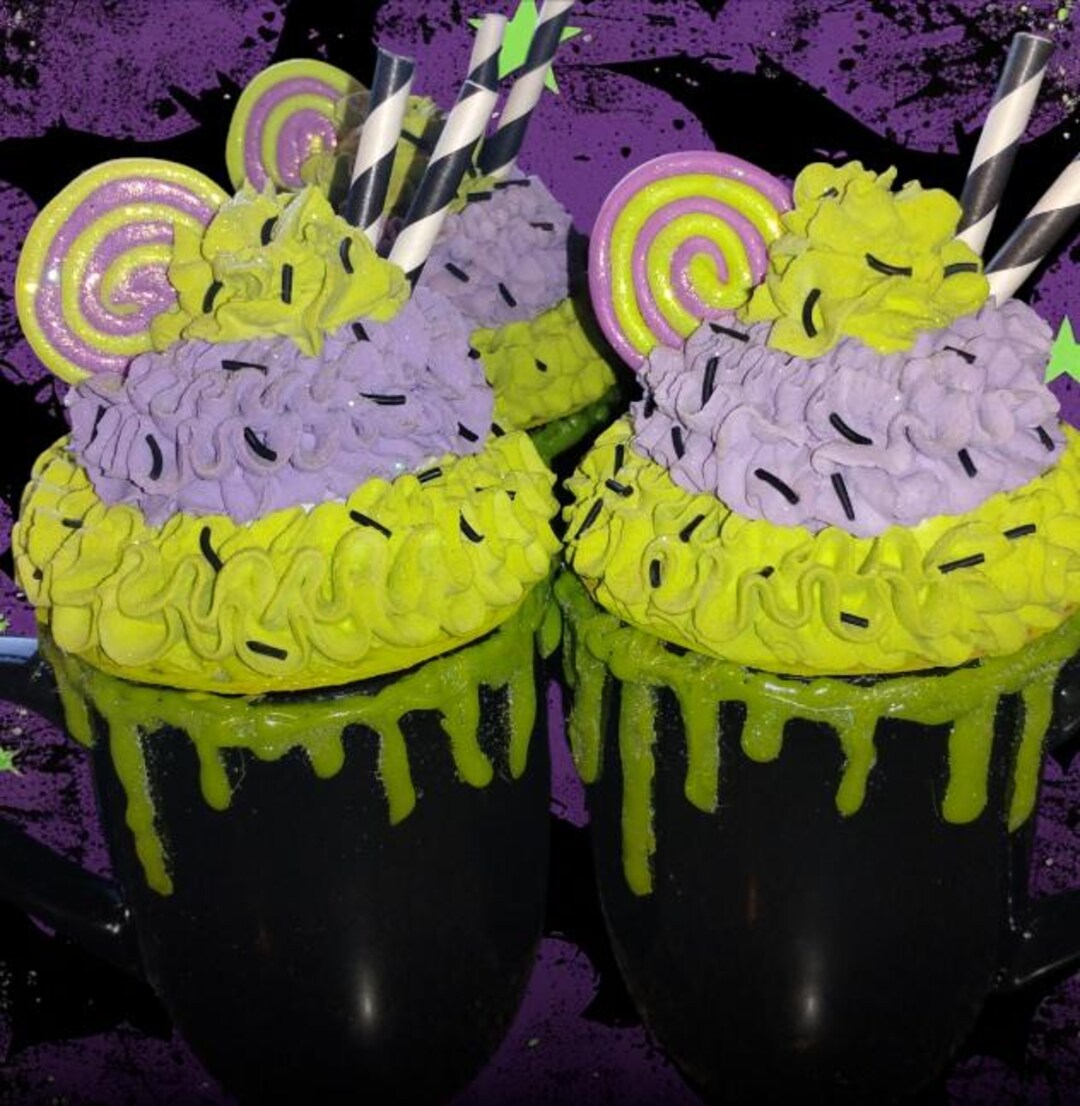 Slime Mugs Faux Whipped Mug Toppers Halloween - Etsy