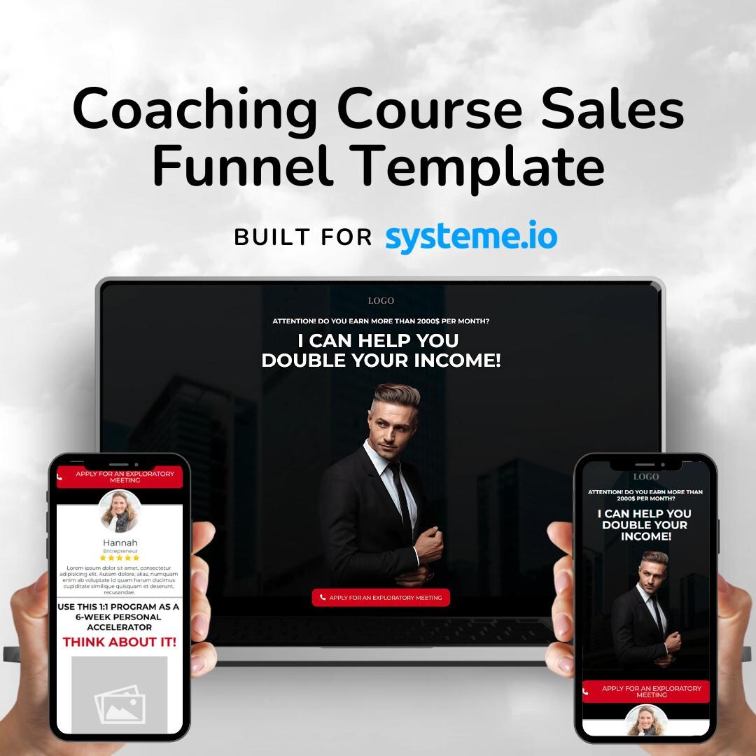 Coaching Course Sales Funnel Template High-converting Funnel for ...