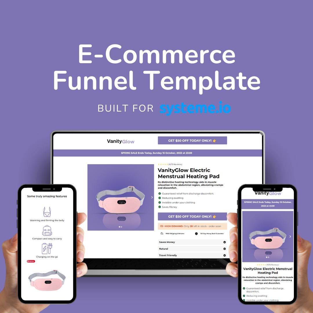 E-commerce Website Funnel Template Design High-converting Sales ...