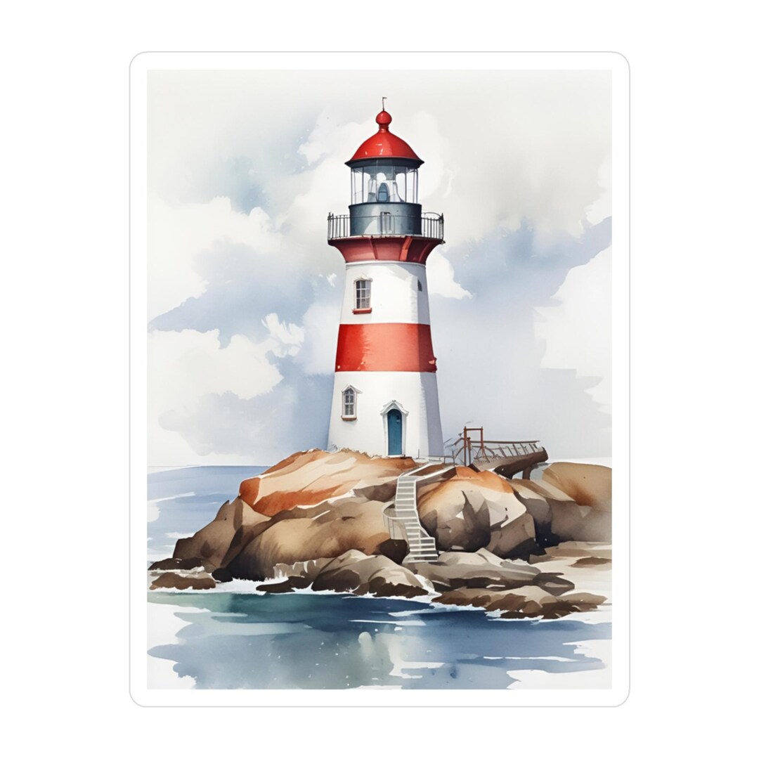 Lighthouse Vinyl Decal - Etsy