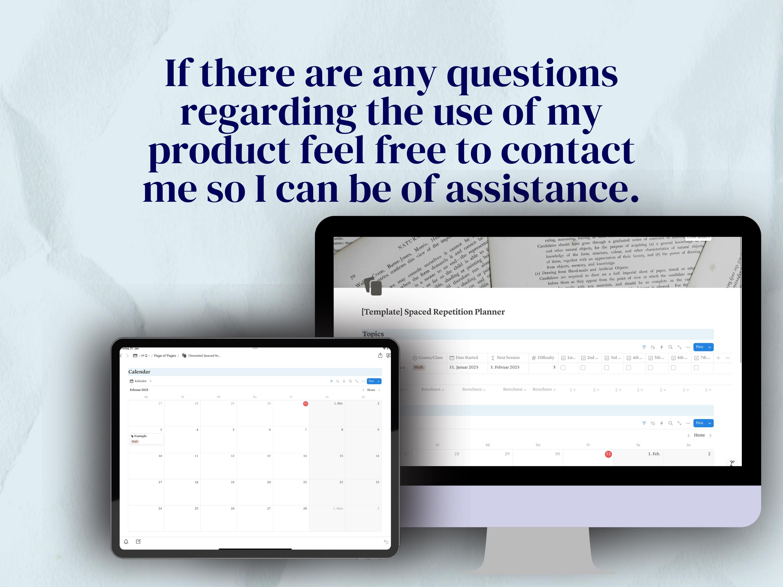 Spaced Repetition Notion Template Study Tracker Notion Dashboard Active ...