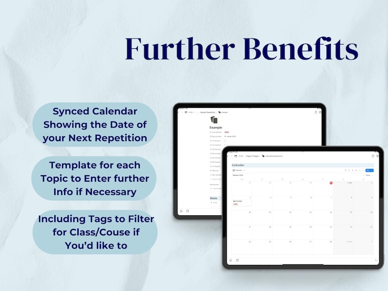 Spaced Repetition Notion Template Study Tracker Notion Dashboard Active Recall Organizer Notion ...