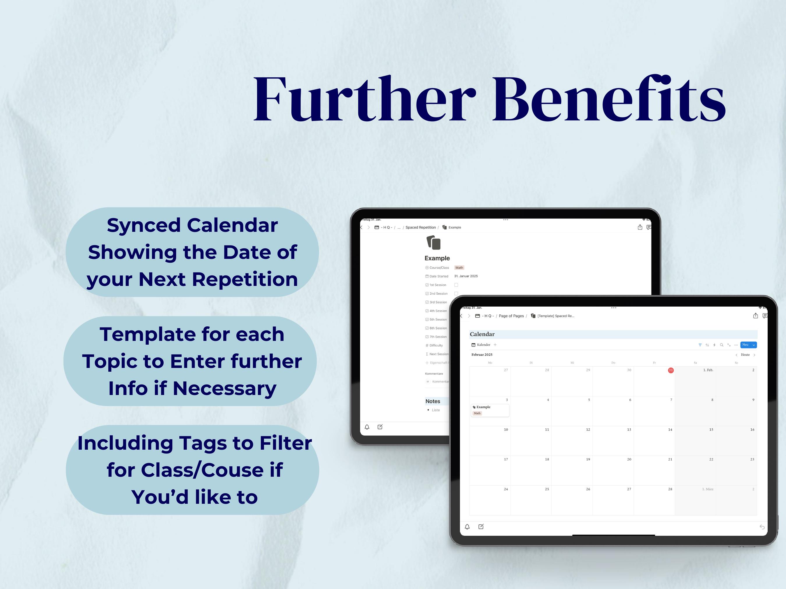 Spaced Repetition Notion Template Study Tracker Notion Dashboard Active ...