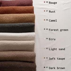 Earthy Tone Teddy Fabrics, Beautiful Warm and Soft Premium Quality ...