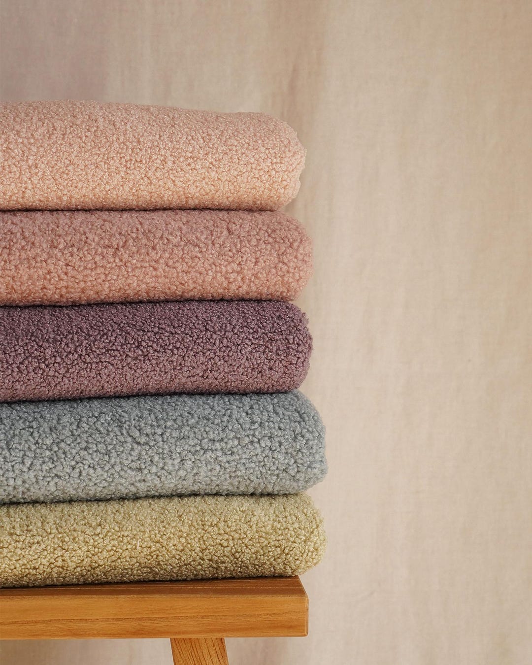 Pastel Shades Teddy Fabrics, Soft and Cozy Perfect for Sewing Projects ...