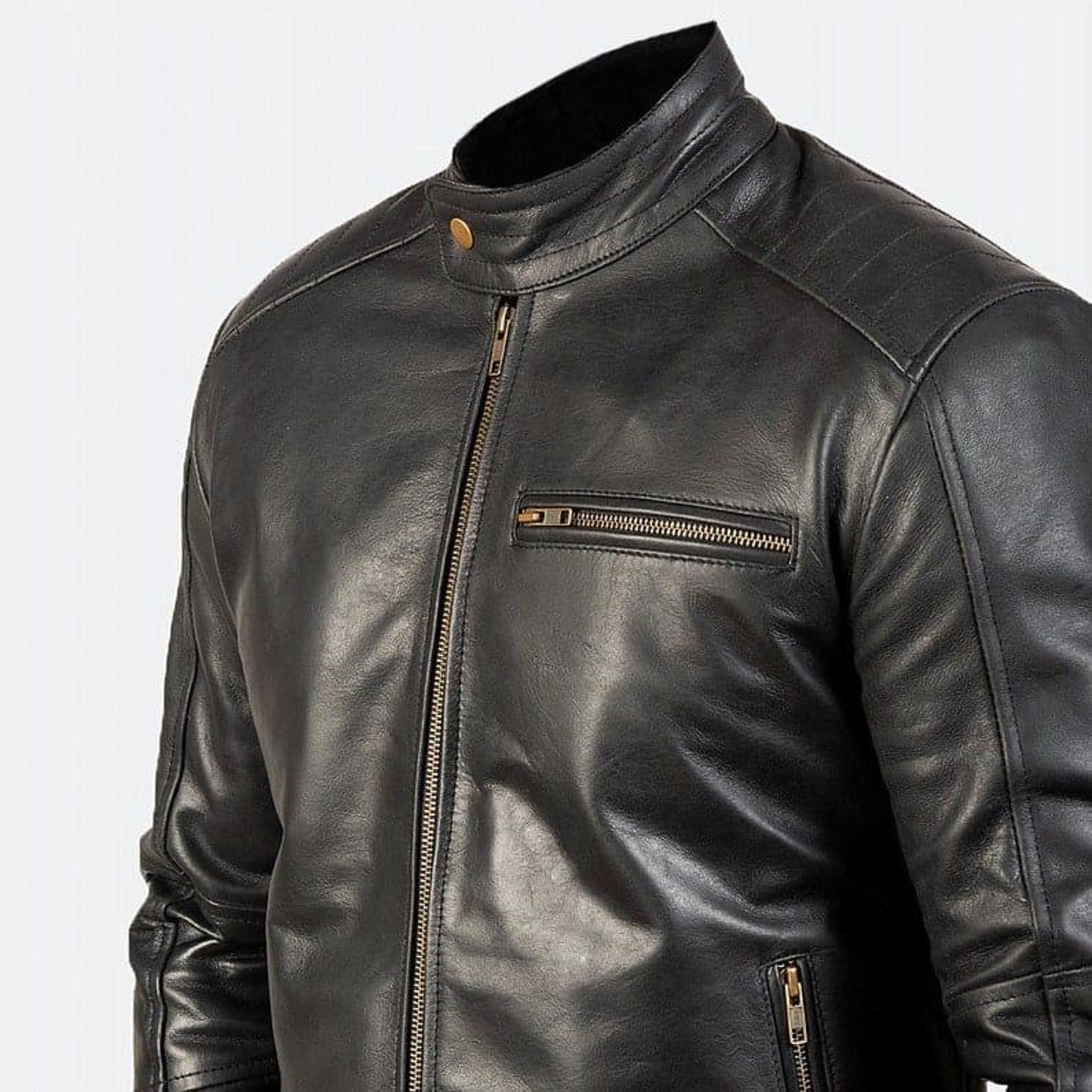 Mens Leather Vintage Style Jacket - Etsy