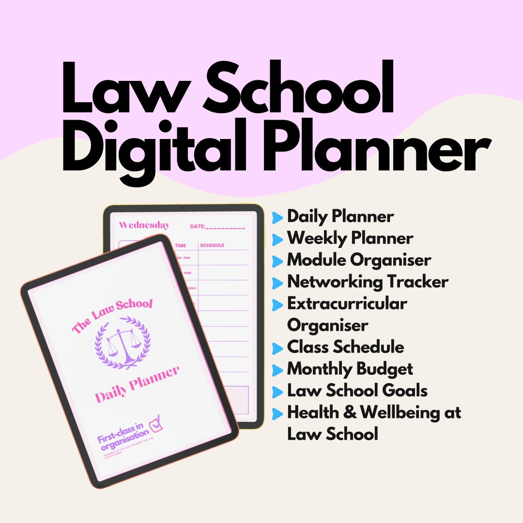 Digital Law School Planner - Etsy