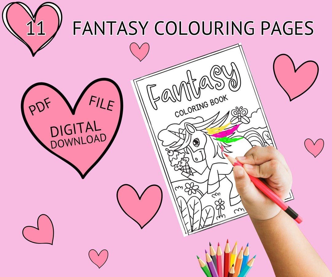 Mermaid, Unicorn, & Fairy Coloring Pages for Kids - 11 Fun Designs ...