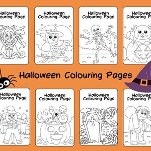 16 Halloween Coloring Pages PDF | Instant Digital Download | Printable ...