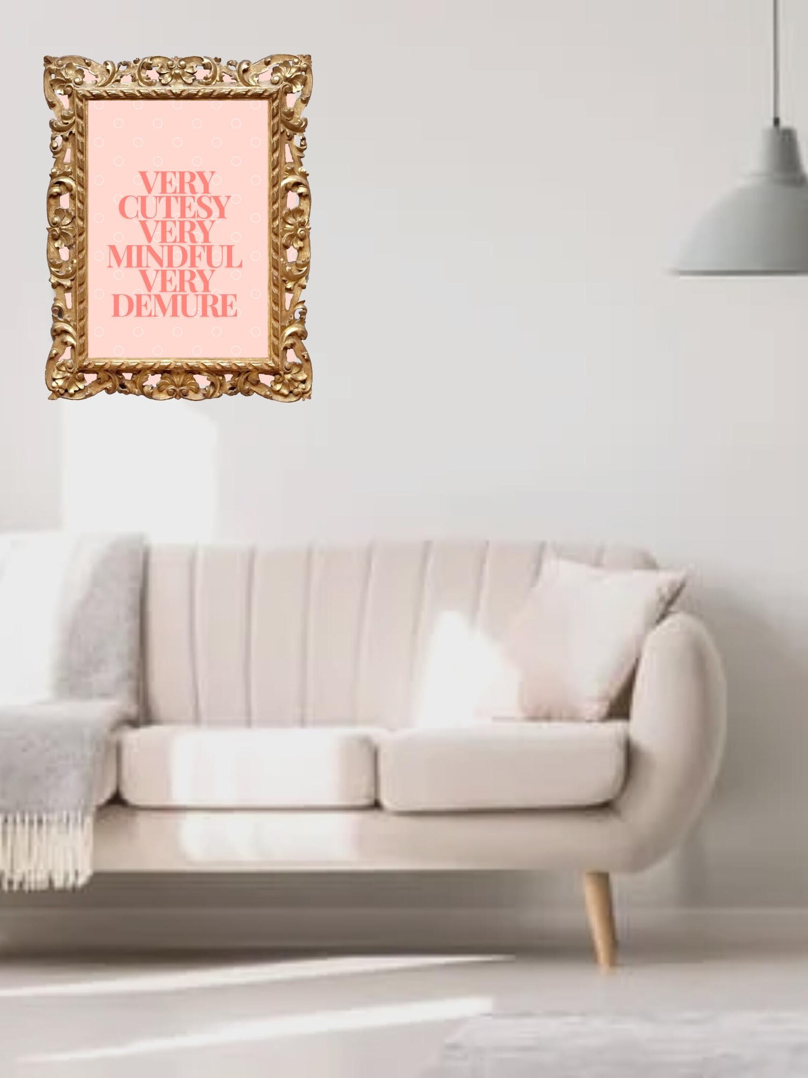 Very Demure Poster, Very Cutesy Very Mindful Very Demure Print, Trendy ...