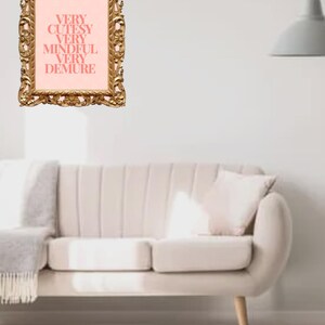 Very Demure Poster, Very Cutesy Very Mindful Very Demure Print, Trendy ...