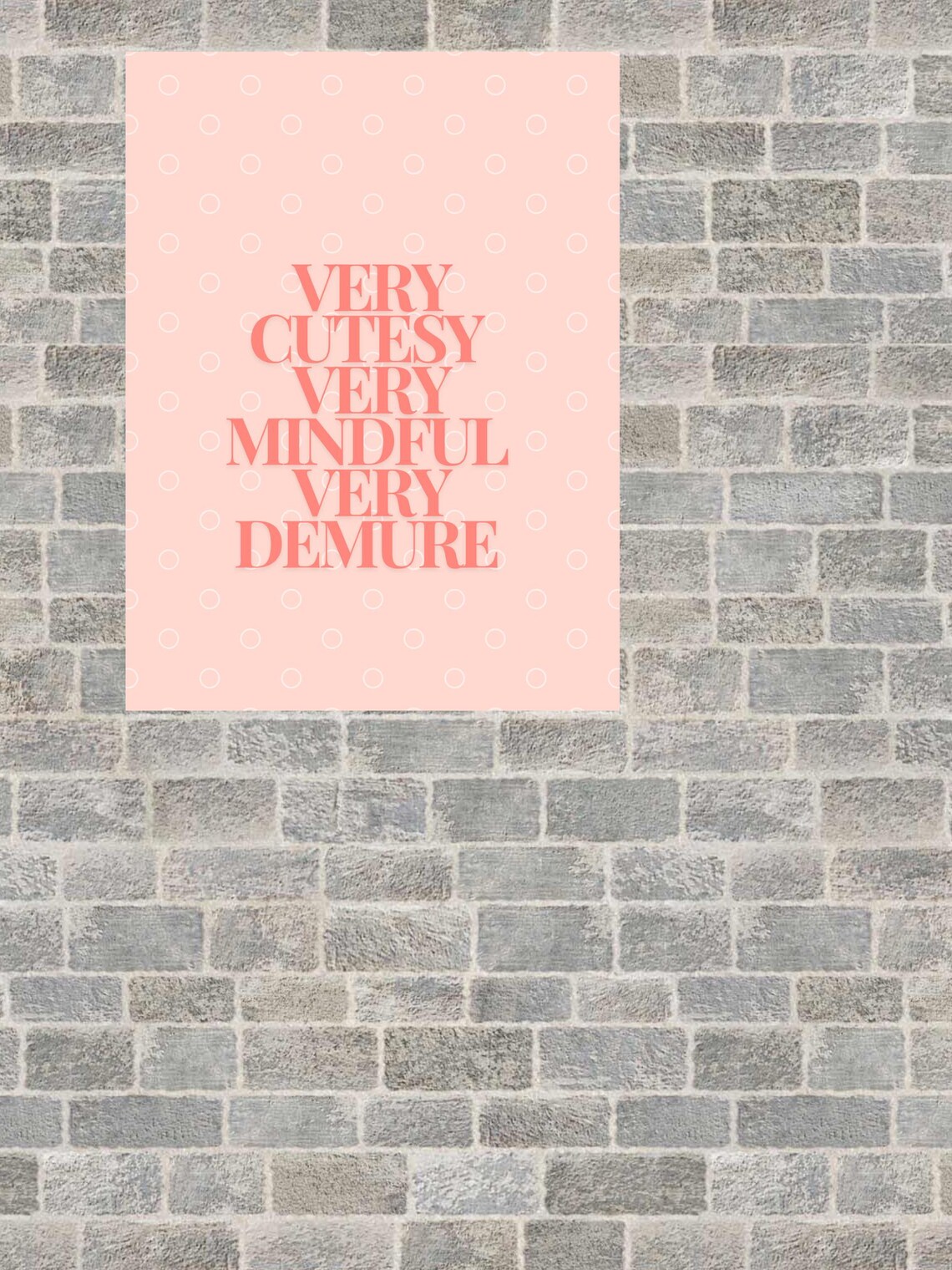 Very Demure Poster, Very Cutesy Very Mindful Very Demure Print, Trendy ...