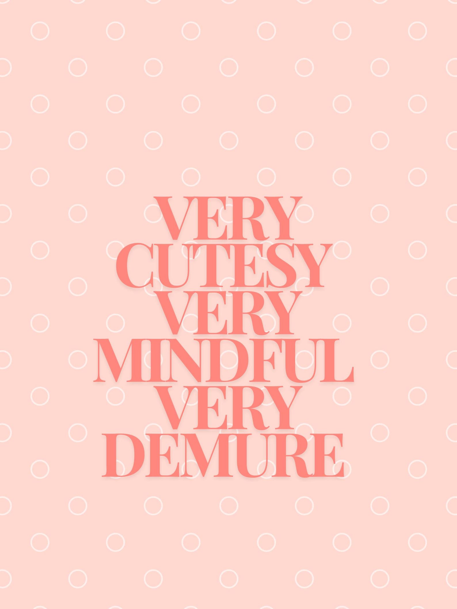 Very Demure Poster, Very Cutesy Very Mindful Very Demure Print, Trendy ...