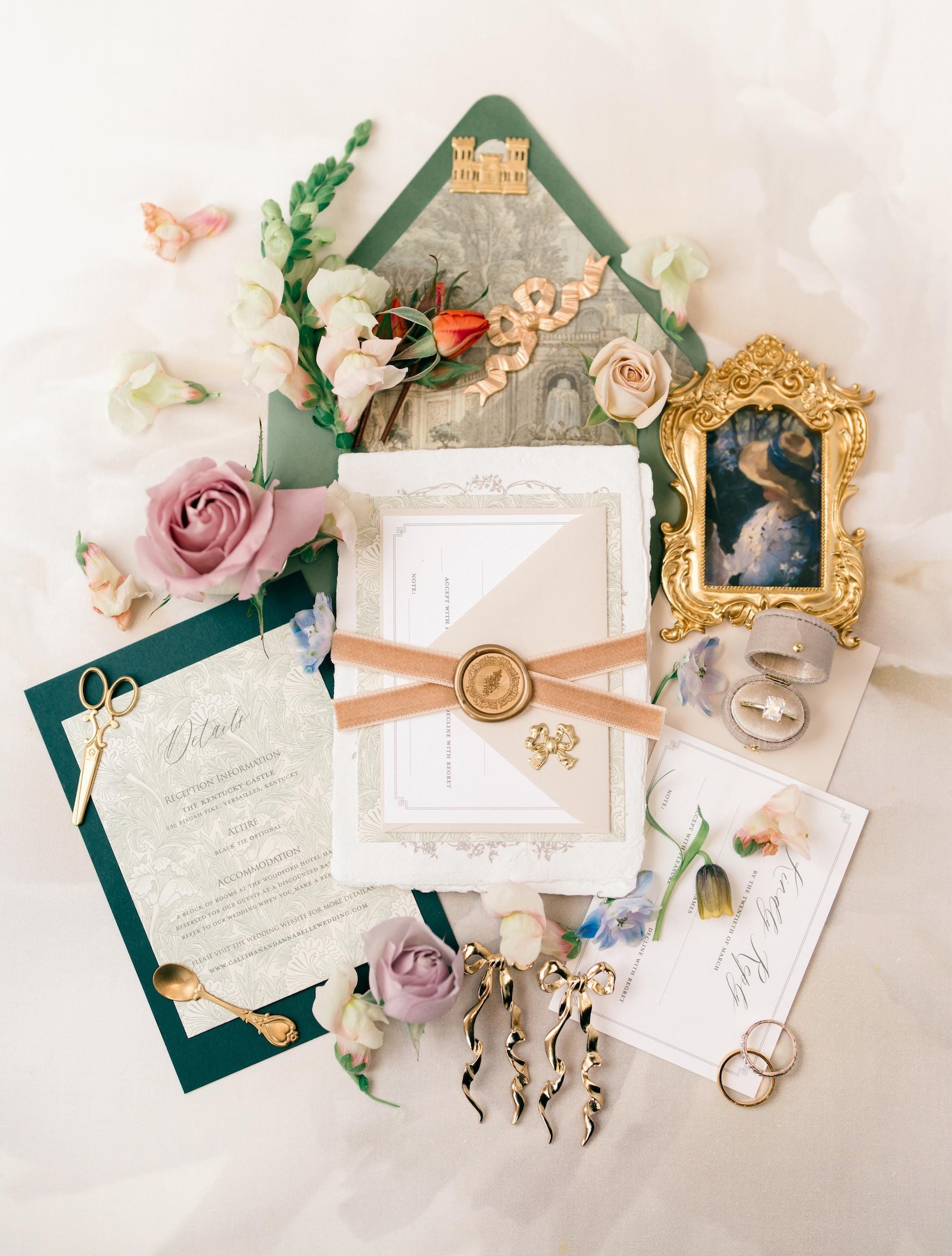 Fine Art Flat Lay Kit - Wedding Photography Props - Curated Flat Lay ...