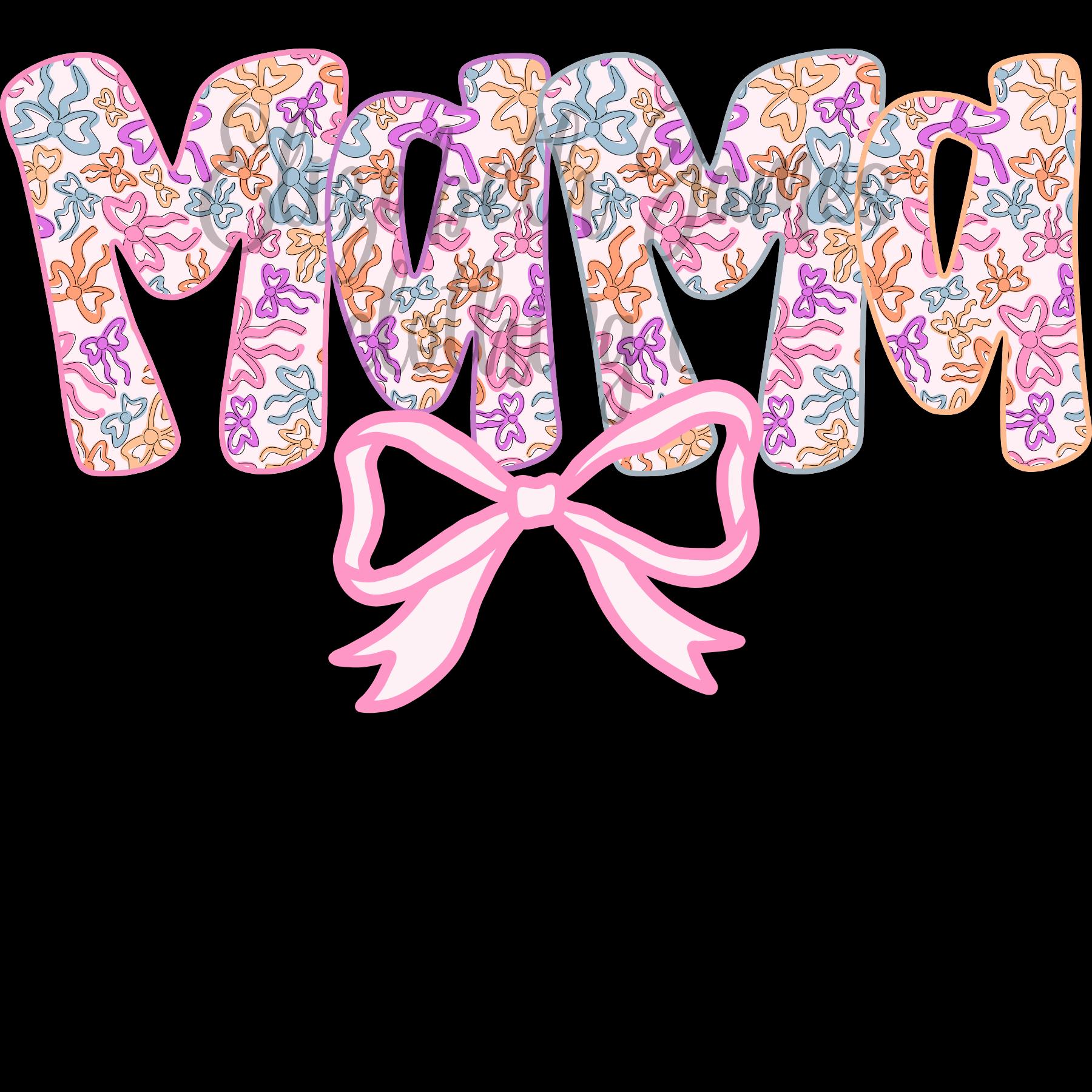 MAMA Bow Retro Png File - Etsy