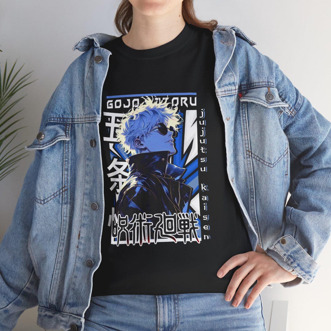Anime Gojo Satoru T-shirt, Jujutsu Kaisen Tee, Otaku Gift, Japanese ...
