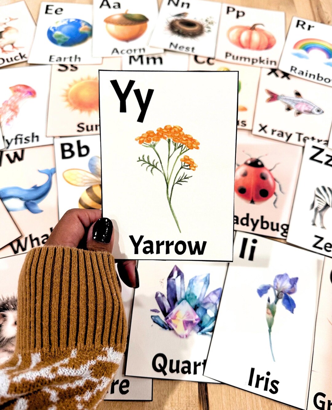 Flashcards for Kids Nature Printable Alphabet Flashcards for Toddlers ...