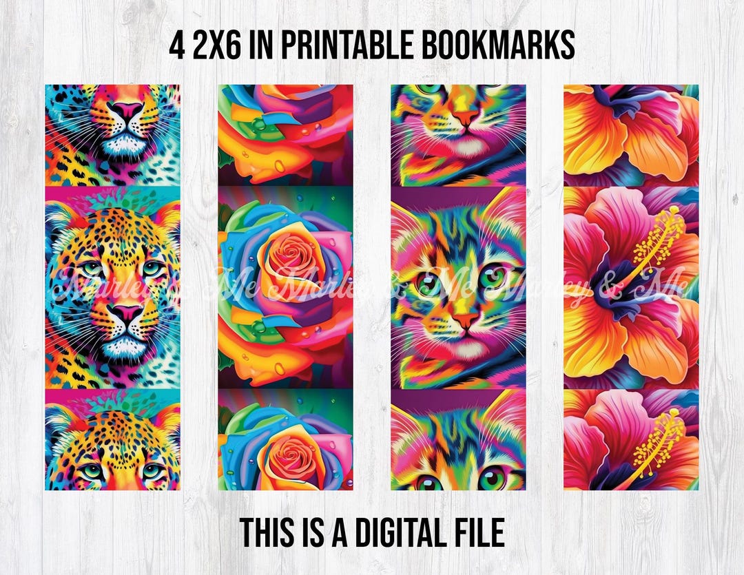 90's Nostalgia Printable Bookmarks 90s Kid Bookmark Set of Four ...