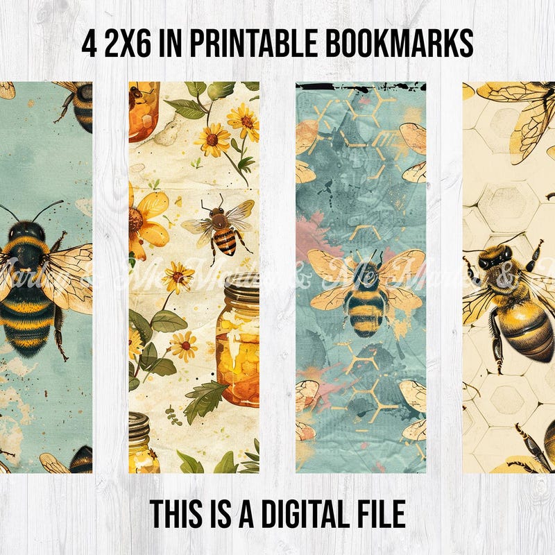 Printable Bee Book Marks - Etsy
