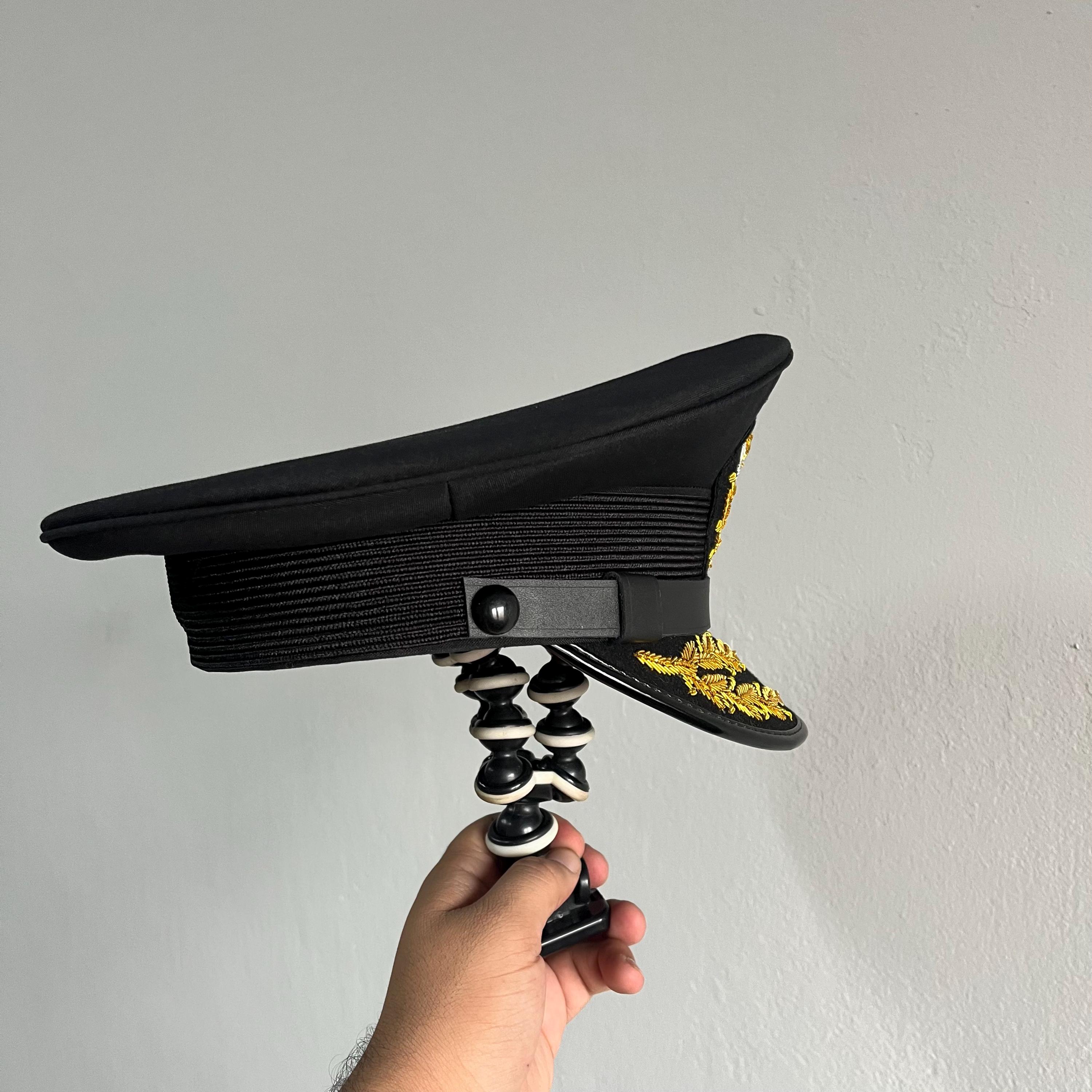 US Navy Officer Visor Cap - Handmade Military Dress Hat | Vintage Naval ...