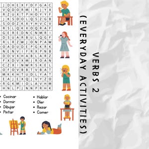 Printable Spanish Word Search Puzzles for Kids – 5 Fun Themes ...