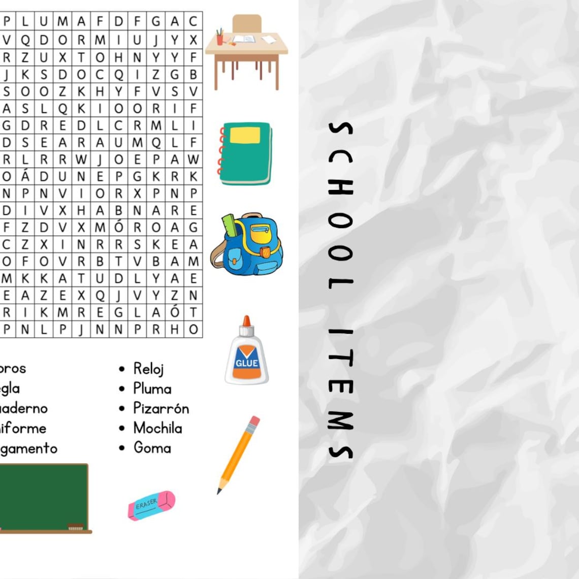 Printable Spanish Word Search Puzzles for Kids – 5 Fun Themes ...