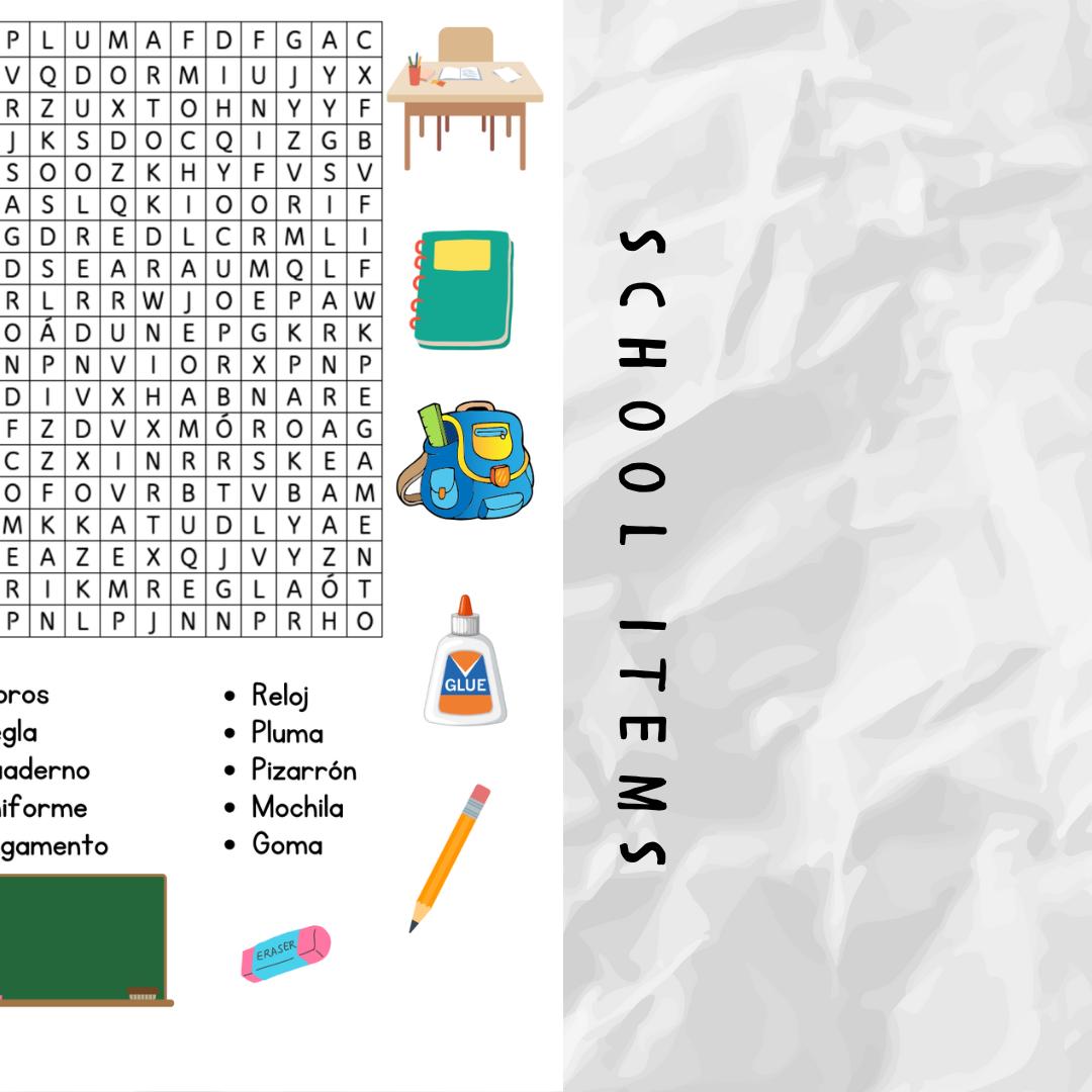 Printable Spanish Word Search Puzzles for Kids – 5 Fun Themes ...