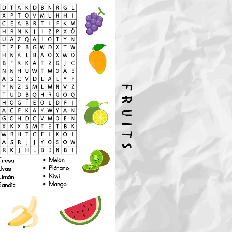 Printable Spanish Word Search Puzzles for Kids – 5 Fun Themes ...