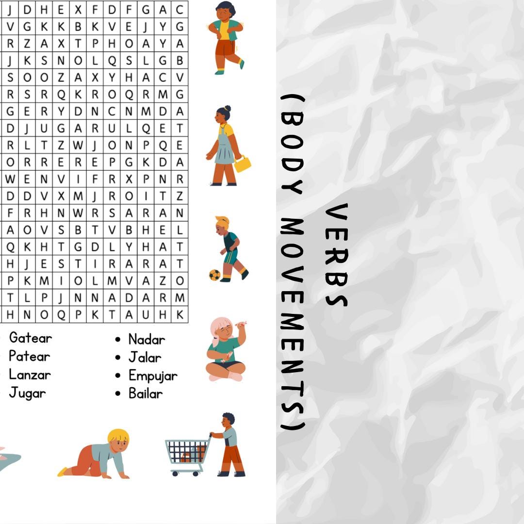 Printable Spanish Word Search Puzzles for Kids – 5 Fun Themes ...