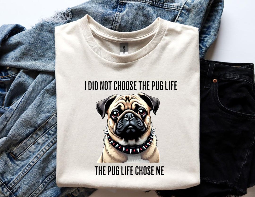 Punk Pug Men's Pug T Shirt Shirt Funny Pug Shirt Quote Dog T-shirt for ...